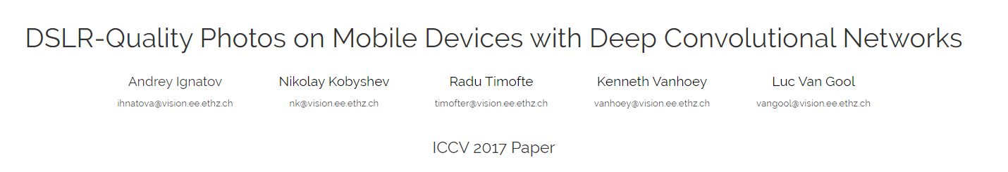 [논문리뷰] Replacing Mobile Camera ISP with a Single Deep Learning Model